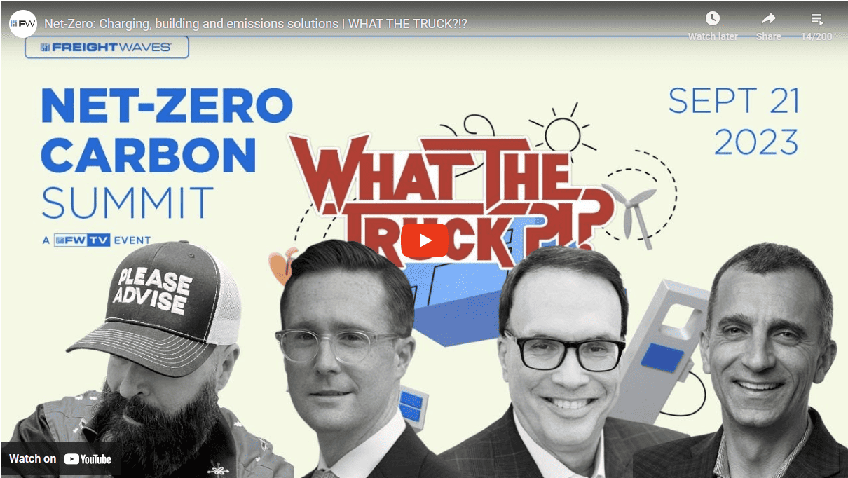 Press Rob Cook Scope 3 CO2 Emissions on FreightWaves What The Truck Podcast